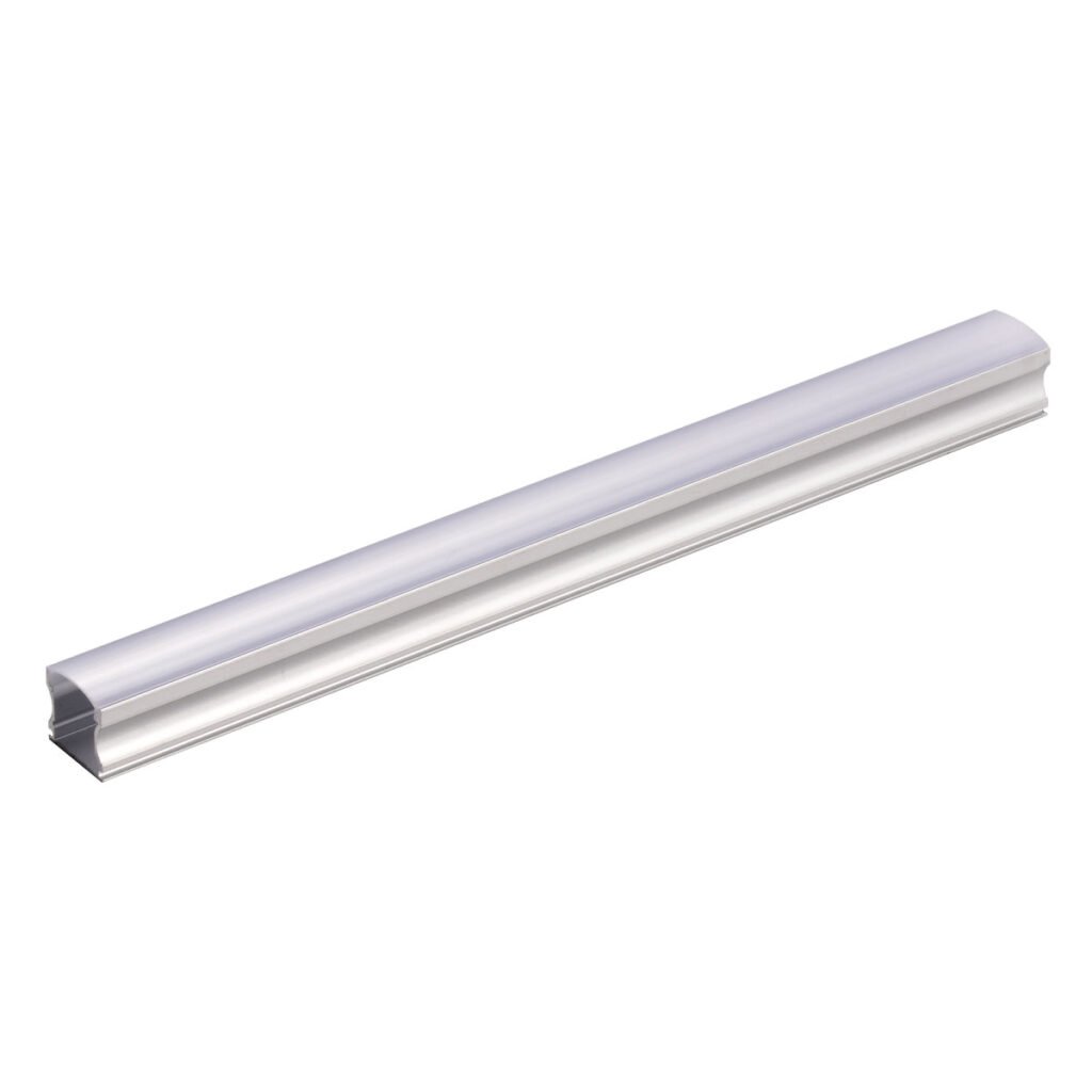 PERFIL DE ALUMINIO PARA TIRA LED 2M CON CUBIERTA PC OPALINA - Mexluz